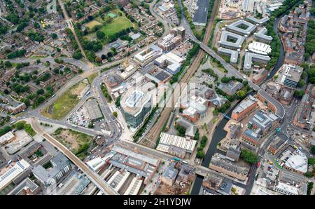 Aerial image of the South Side of Nottingham City, Nottinghamshire ...