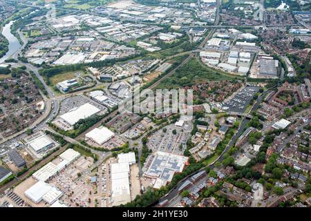 Aerial image of Nottingham Castle, Nottinghamshire England UK Stock ...