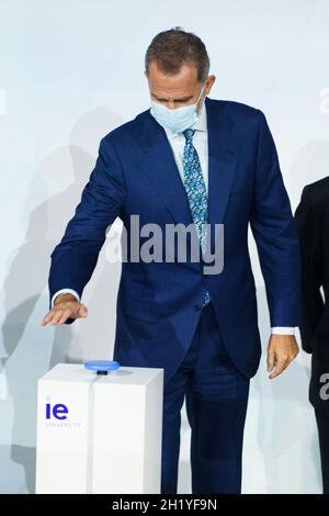 King Felipe VI (c) during the inauguration of the 'Foro La Toja ...