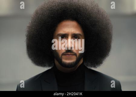 Colin Kaepernick, "Colin in Black & White" (2021). Photo credit ...