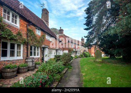 Hellingly, October 19th 2021: The centre of Hellingly village in East ...
