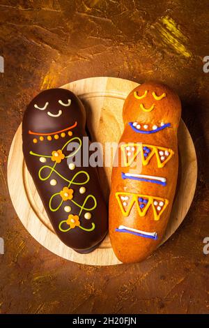 Delicious and traditional dessert of Ecuador, decorated with cookies ...