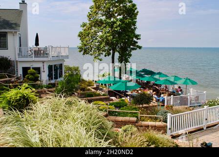 Restaurant and Inn at Geneva on the Lake in Northeast Ohio Stock Photo ...