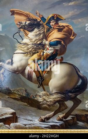 Napoleon Crossing The Alps Painting By Jacques Louis David At