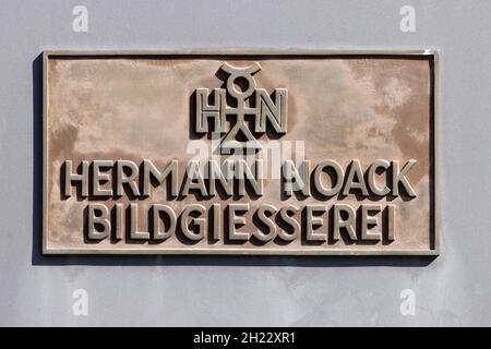 Sign, Hermann Noack, Berlin, Germany Stock Photo - Alamy