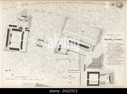 Plan of Uxmal Stephens, John Lloyd, 1805-1852. Cartographic ...