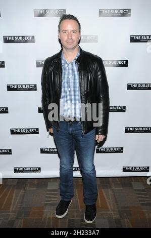 Actor Zack Calhoon attends "The Subject" film premiere held at ...