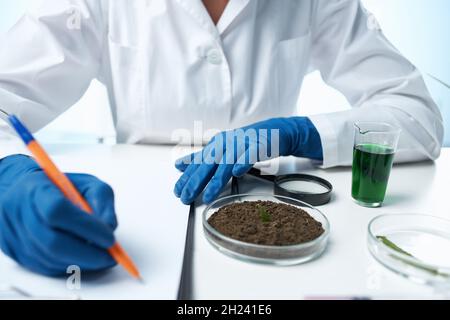 scientist chemical solutions biologist research study Studio Stock ...