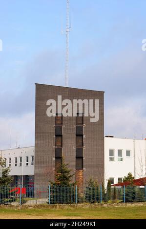 POZNAN, POLAND - Jan 31, 2015: The fire department building in the ...