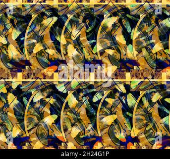 modern mixed print pattern, textile design Stock Photo - Alamy