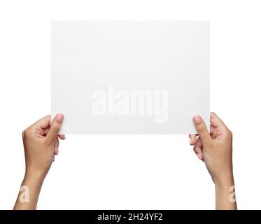 hand holding note card Stock Photo - Alamy