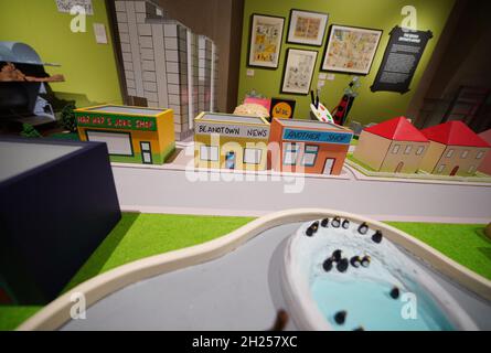 A model of Beanotown on display at Beano: The Art of Breaking the Rules ...