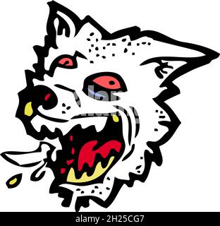 angry wolf cartoon Stock Vector Image & Art - Alamy