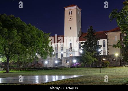 Main administration building and clock tower of Rhodes University ...