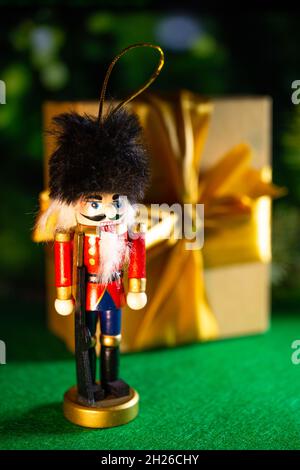 Close-up of nutcracker toy solider christmas decoration Stock Photo - Alamy