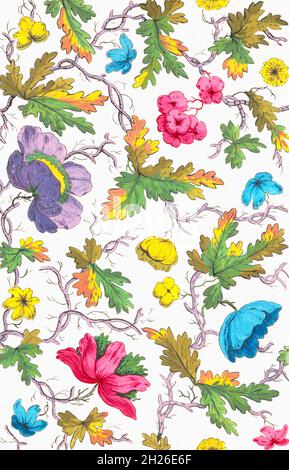 Vintage Floral Designs Stock Photo - Alamy
