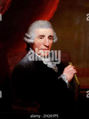 Portrait of Franz Joseph Haydn (1732-1809) - Austrian composer Stock ...