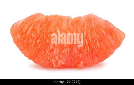 Peeled grapefruit slices isolated on white background Stock Photo - Alamy