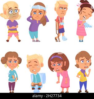 Child flu prevention. Cold symptoms, sickness children treatment. Kids ...