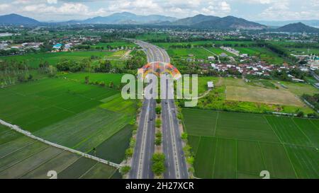 Aerial view of Mataram city, Lombok, Indonesia Stock Photo - Alamy