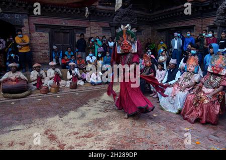 Nepal, Patan, Dashain festival, men, people Stock Photo - Alamy