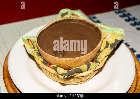 Image of a pozol traditional drink from Chiapas, Mexico made from cocoa ...