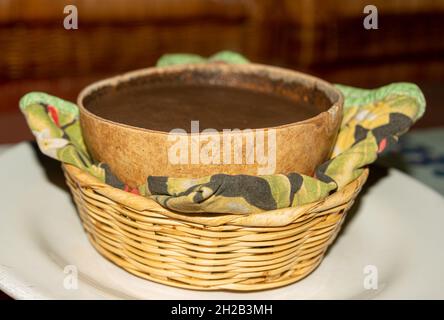 Image of a pozol traditional drink from Chiapas, Mexico made from cocoa ...