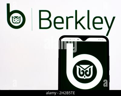 In this photo illustration, W. R. Berkley Corporation logo is seen on a ...