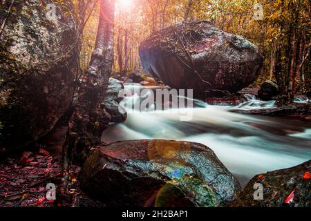 Tranh waterfall in Phu Quoc Island Stock Photo - Alamy