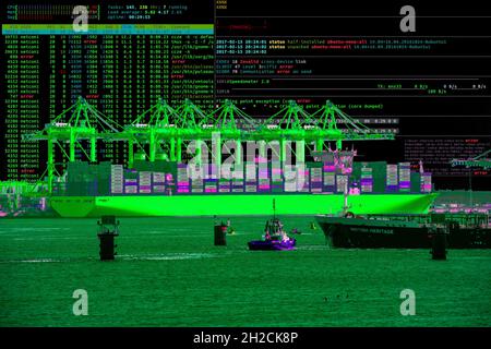 Symbolic image Cybe attack, computer crime, cybercrime, computer ...