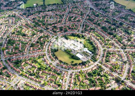 Aerial Image of Aspley in Nottingham Nottinghamshire England UK Stock ...