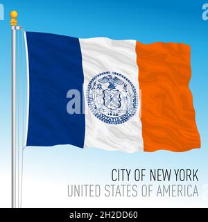 New York state of United States of America, USA. Simplified thick black ...