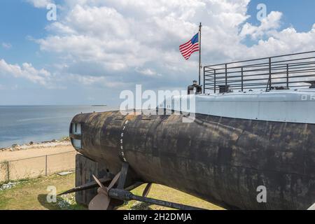 USS Drum submarine at the Battleship Memorial Park in Mobile, Alabama ...