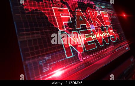 Propaganda on computer screen. Fake news, disinformation and ...