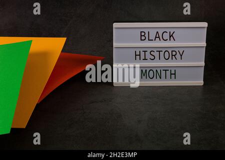 Black History Month color background. African American history month ...