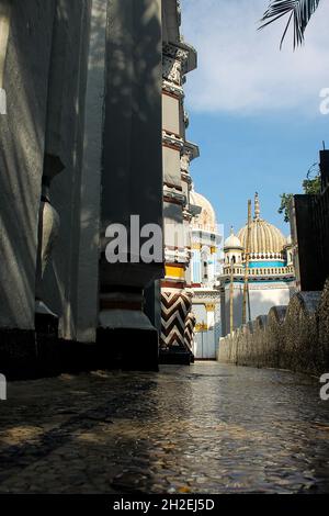 Beautiful unique exterior of the historical Dhanbari Mosque in ...