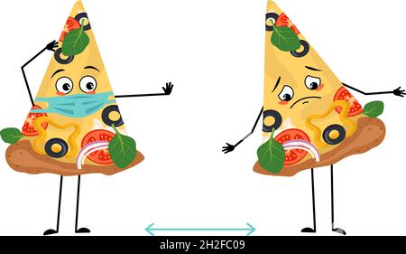 Funny fast food characters. Joyful snack, sandwich and drink. Isolated ...