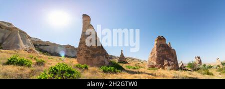 View of Pasabagi Open Air Museum in Cappadocia Nevsehir Turkey. Open ...