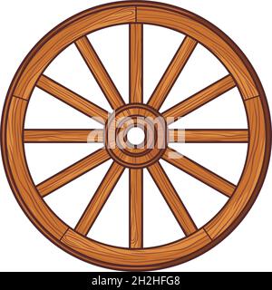 old wooden wheel Stock Vector Image & Art - Alamy