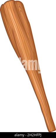 Stone age wooden club. Primitive caveman weapon, ancient tools cartoon ...