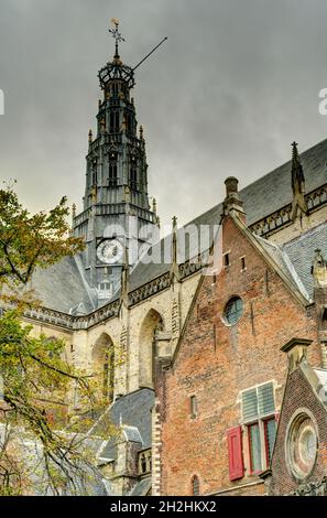 Delft landmarks, Netherlands, HDR Image Stock Photo - Alamy
