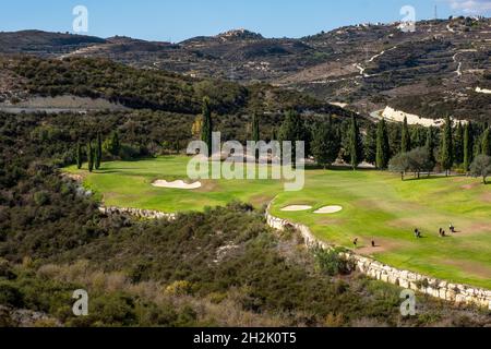 Overview of the Minthis Hills golf course, Tsada, Paphos, Cyprus Stock ...