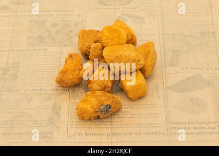 Popular Spanish recipe for marinated dogfish battered and fried in ...