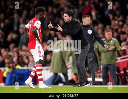 Bukayo Saka of Arsenal during Premier League between Tottenham Hotspur ...