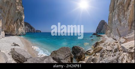 Beautiful seascapes on the island of Zakynthos in Greece Stock Photo ...