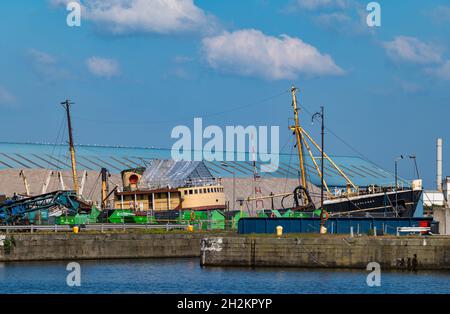 SS Explorer ship steam trawler under restoration moored in Imperial ...