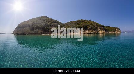Beautiful seascapes on the island of Zakynthos in Greece Stock Photo ...