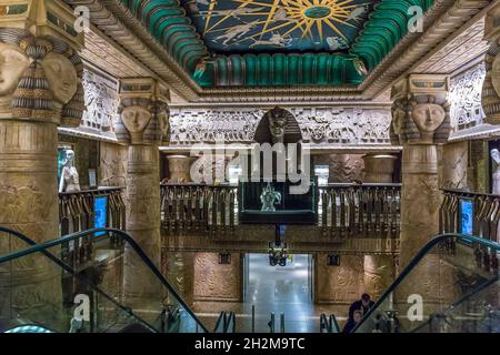 The Egyptian Escalator - Harrods Department Store - London Stock Photo ...
