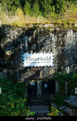 Military bunker in Mamerki (German: Mauerwald) bunker complex - former ...