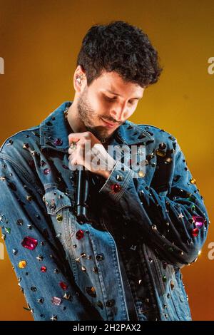 MIAMI, FL-OCT 1: Sebastian Yatra performs on stage during “DHARMA” Tour ...